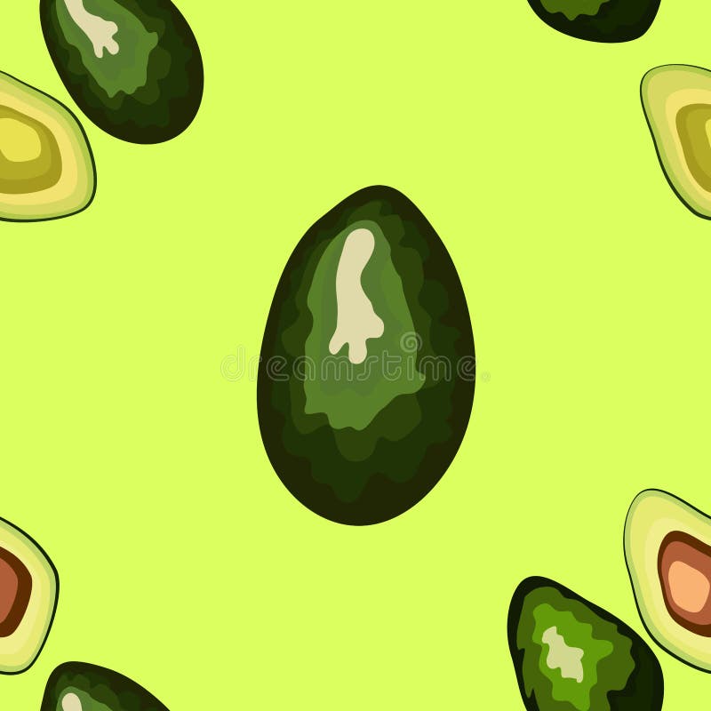 Avocado Print Seamless Pattern for Textiles, Prints, Clothing, Blanket ...