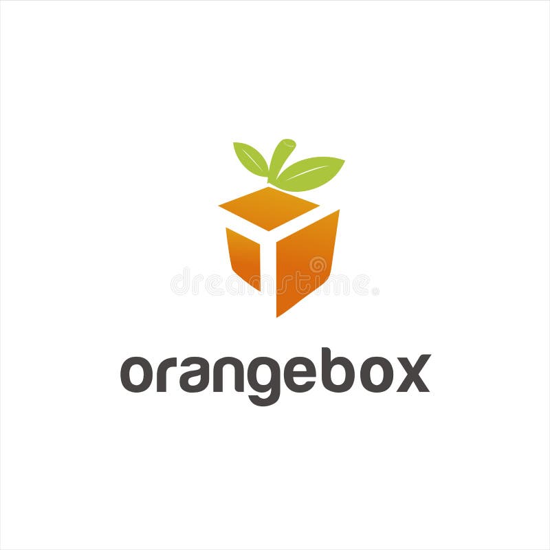 Healthy Food Box Logo Design Idea Stock Vector - Illustration of ...
