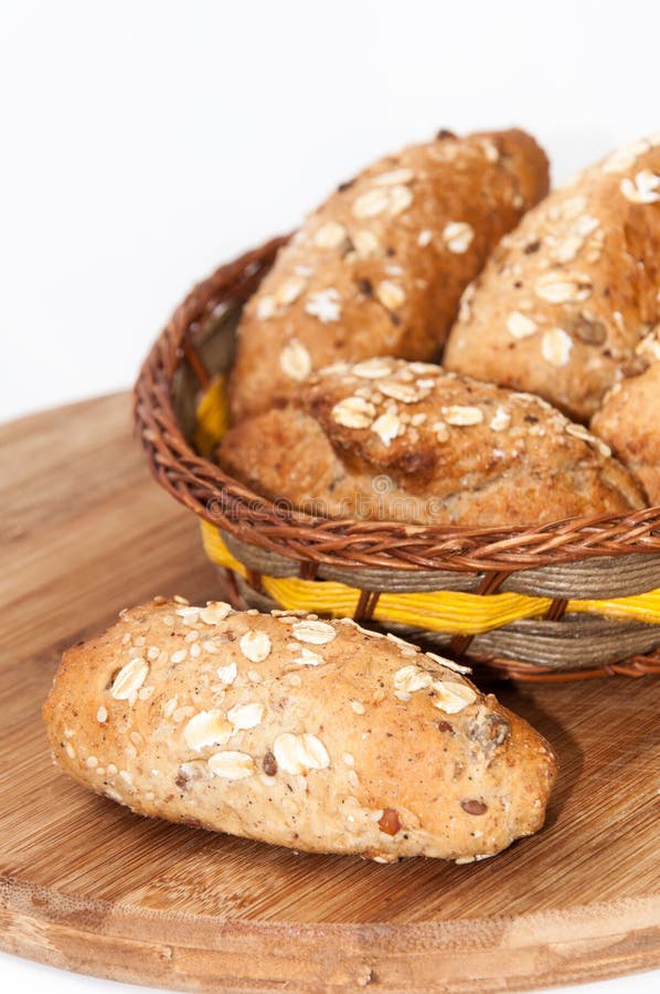 Healthy Food Cereals Seeds Integral Flour Bread Stock Image - Image of ...