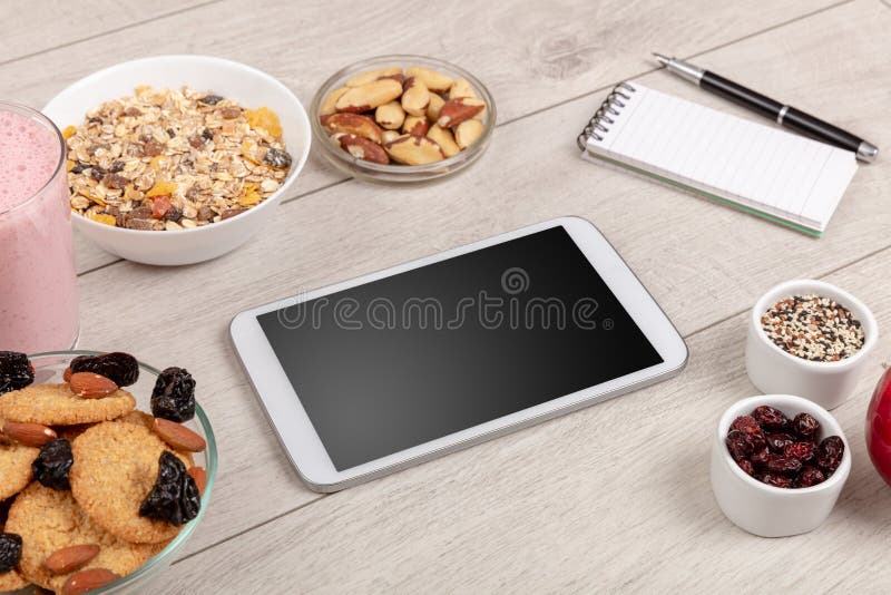 Healthy food composition stock photo. Image of composition - 131086074