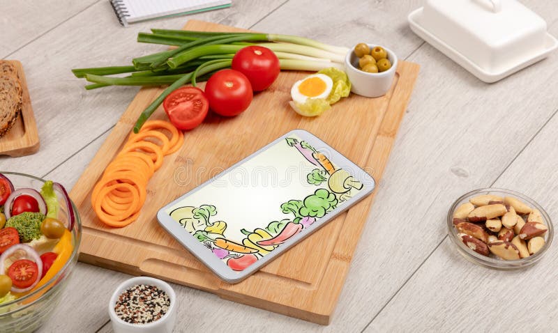 Healthy food composition stock photo. Image of nutrition - 128185582