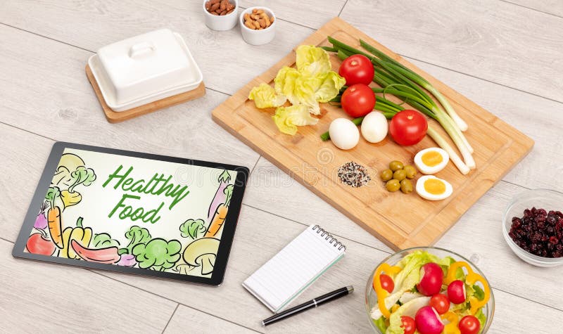 Healthy food composition stock image. Image of information - 151997123