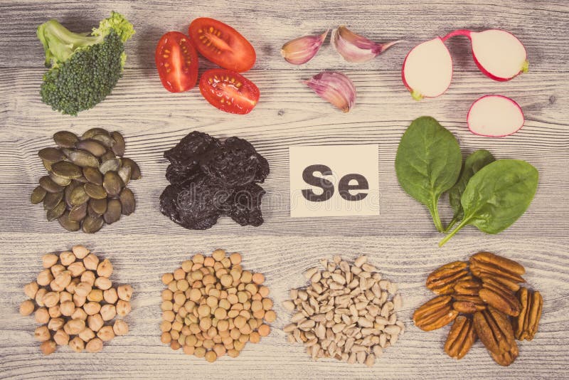 Healthy Food Containing Natural Selenium and Other Vitamins and ...