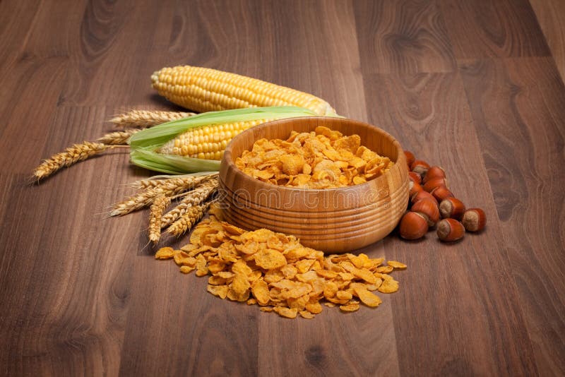 Healthy food - corn flakes stock image. Image of nutrition - 15454905