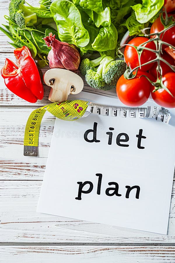 Healthy Food and Diet Planning. Weight Loss Concept Stock Photo - Image ...