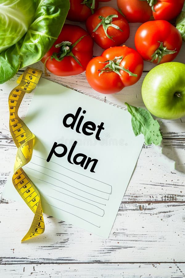 Healthy Food and Diet Planning. Weight Loss Concept Stock Image - Image ...