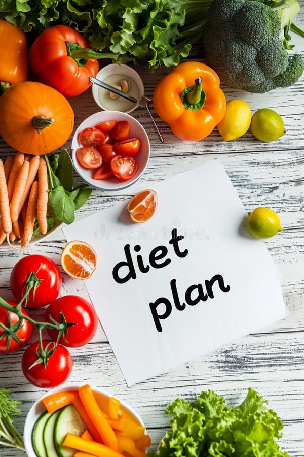 Healthy Food and Diet Planning. Weight Loss Concept Stock Photo - Image ...