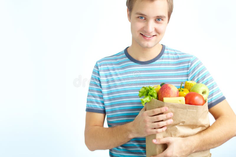 Healthy food eater stock photo. Image of organic, natural - 33940788