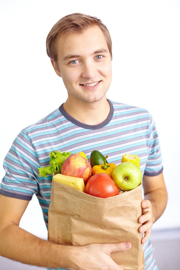 Healthy food eater stock image. Image of package, lettuce - 56186799