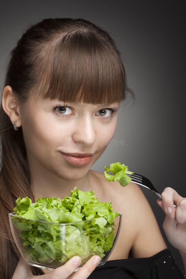 Healthy food for girl stock image. Image of closeup, fork - 71300121