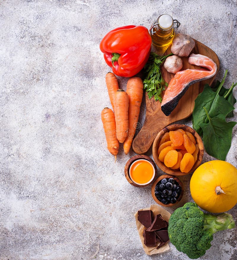 Healthy Food Good for Vision Stock Photo - Image of food, good: 123922522