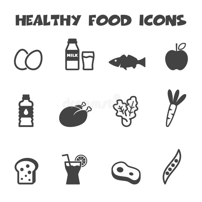 Healthy food icons stock vector. Illustration of lifestyle - 42936673 Healthy food icons stock vector. Illustration of lifestyle - 42936673