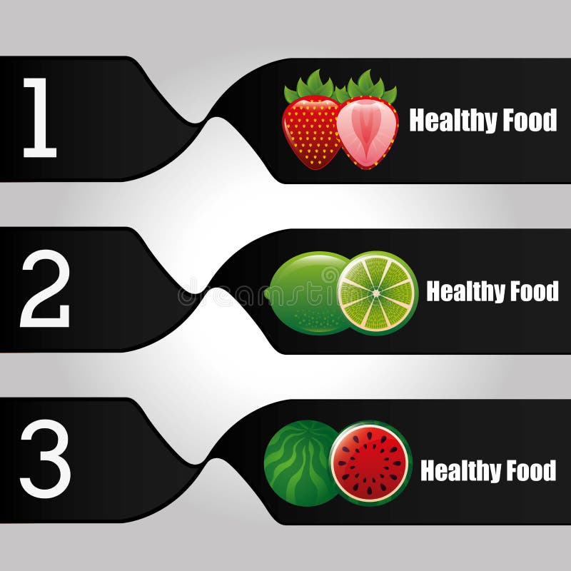 Healthy food infographics stock illustration. Illustration of ...