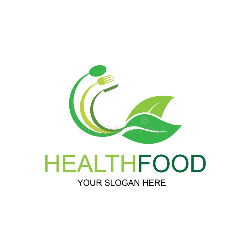 Healthy Food Logo Vector Design Icon Illustration Stock Vector ...