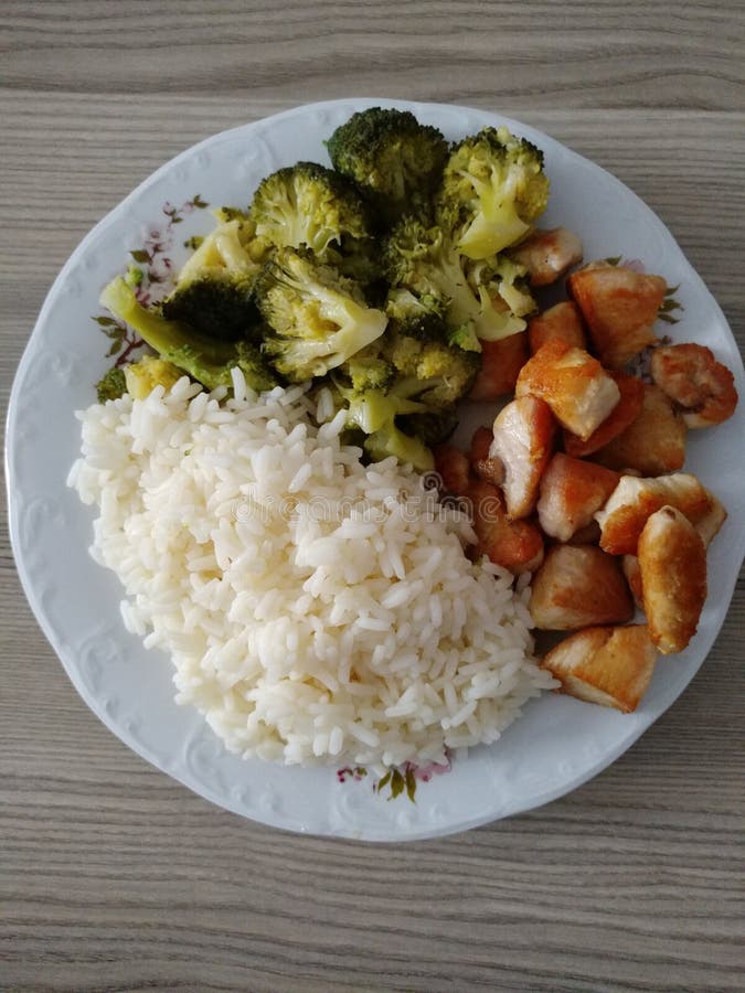 Healthy Food Plate for Lunch Stock Image - Image of lunch, food: 147917907