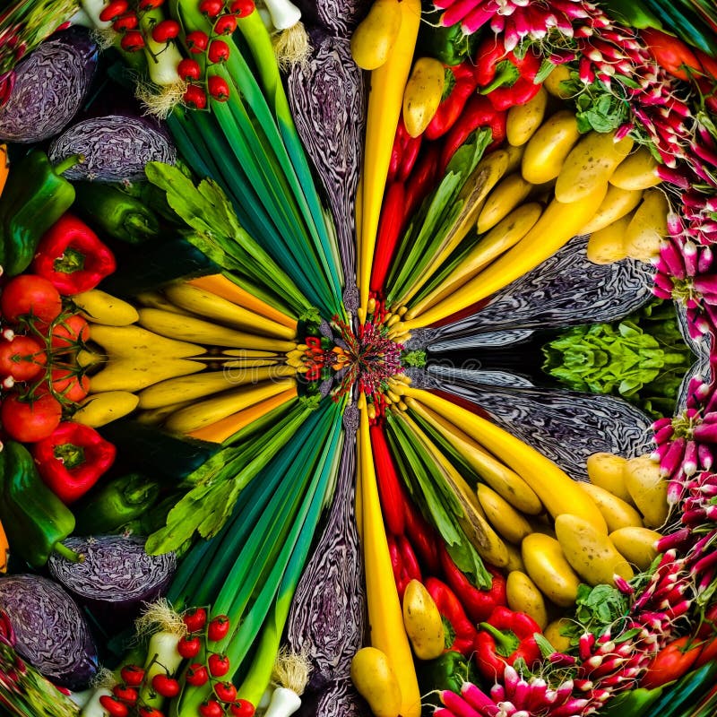 Healthy Food Fresh Green Salad Abstract Art Stock Photo - Image of ...