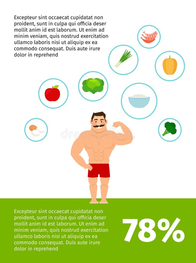 Healthy food poster design stock vector. Illustration of appetite ...