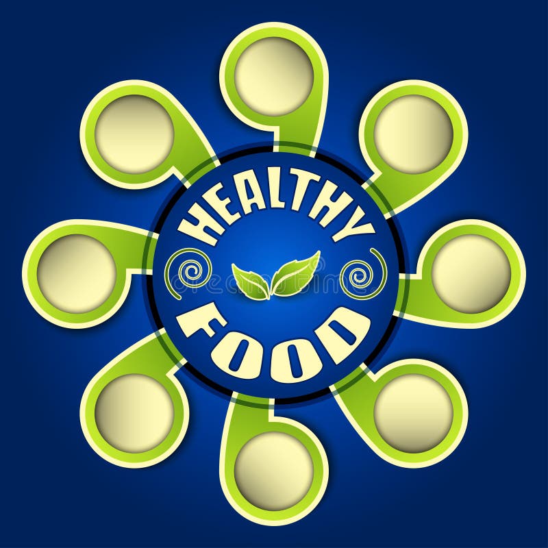 Healthy Food, Vector Illustration Stock Vector - Illustration of ...