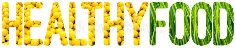 Healthy Food Word stock image. Image of font, life, organic - 49648845