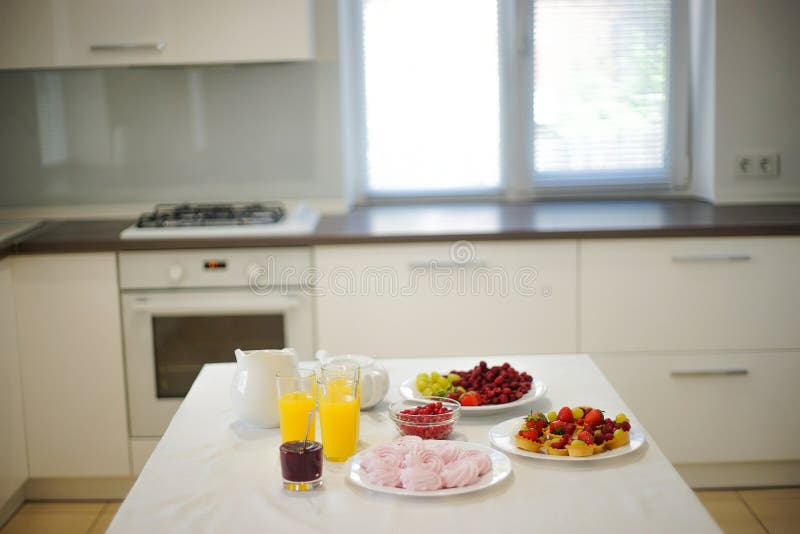 Healthy Foods are on the Table Stock Photo - Image of counter, fresh ...