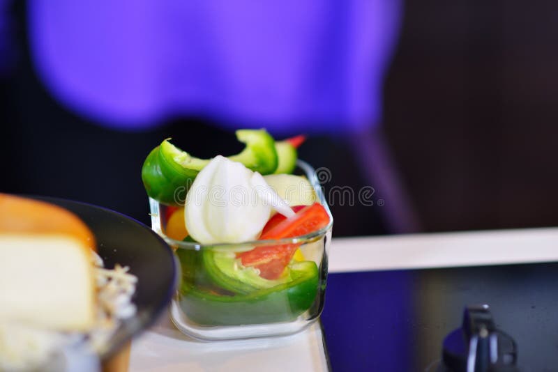 Healthy Foods are on the Table in the Kitchen Stock Image - Image of ...