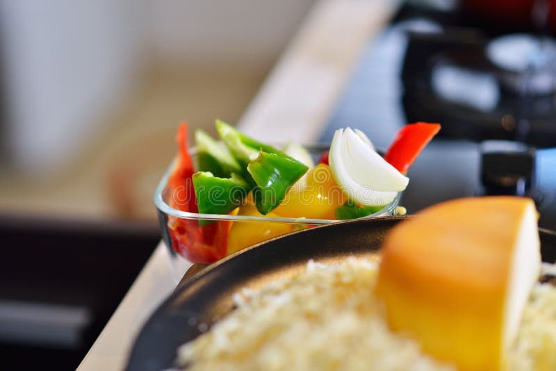 Healthy Foods are on the Table in the Kitchen Stock Photo - Image of ...