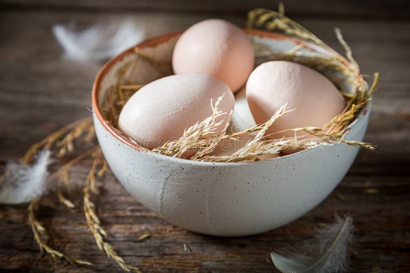 Healthy Free Range Eggs. Eggs from Free Range Stock Image - Image of ...