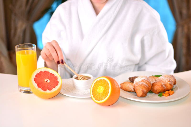 Healthy and Fresh Breakfast Menu. Stock Photo - Image of orange, fresh ...