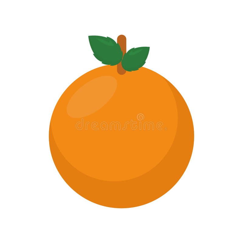 Healthy orange icon stock vector. Illustration of vitamin - 213657416