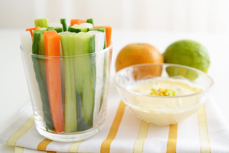 Fresh vegetable sticks stock photo. Image of glass, nutrition - 130521292