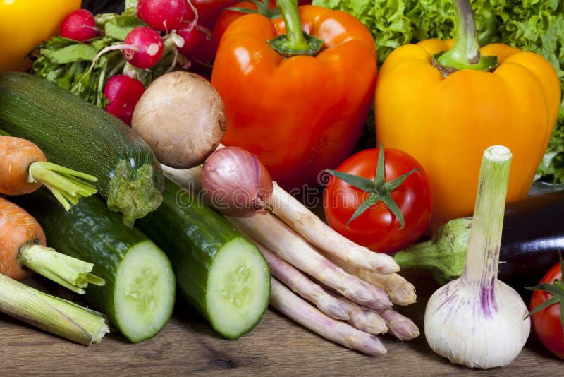 Healthy fresh vegetables stock image. Image of eating - 39364683