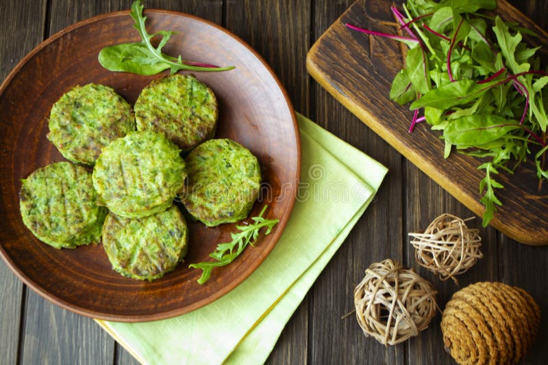 Healthy Fried Vegetable Cutlets with Cabbage and Pea. Vegetarian ...