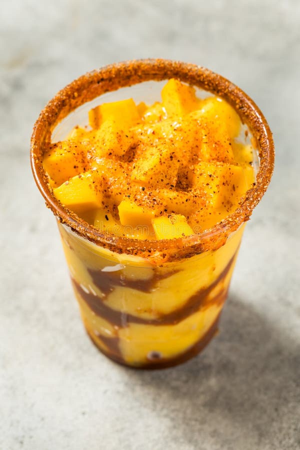 Healthy Frozen Mango Mangonada Cocktail Drink Stock Photo - Image of ...
