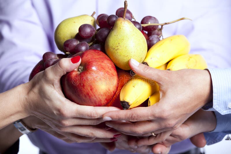 Healthy fruit choice stock image. Image of group, giving - 18409791