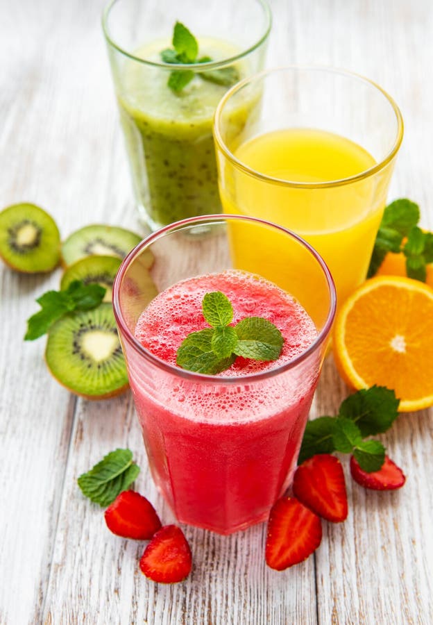 Healthy fruit smoothies stock photo. Image of green - 145738222