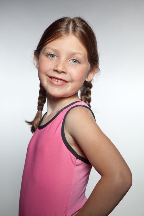 Healthy Girl stock photo. Image of happy, child, thin - 16719694