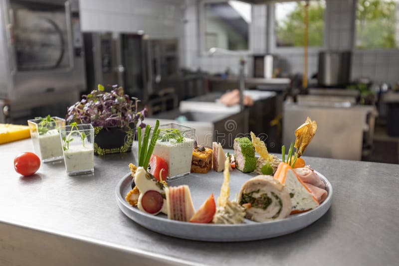 Healthy gourmet meal stock image. Image of party, appetizer - 280487683