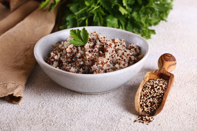Boiled quinoa stock photo. Image of dish, dinner, healthy - 174459124