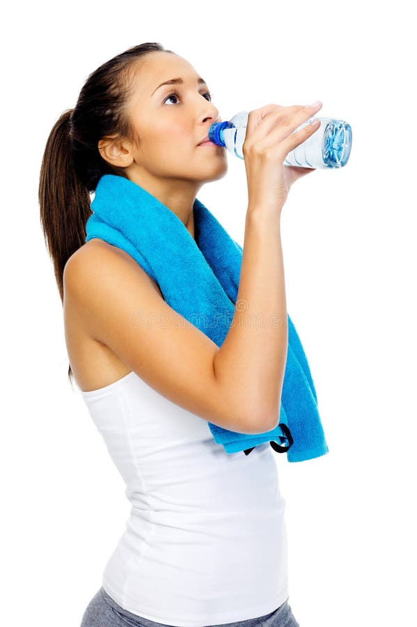 Healthy gym woman stock photo. Image of isolated, happiness - 26861344