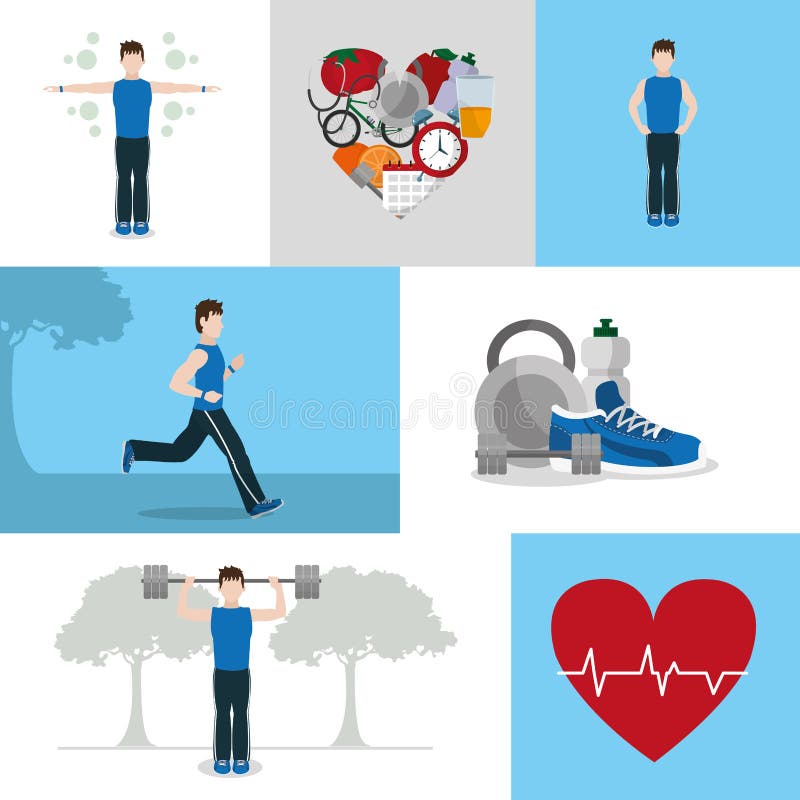 Healthy Habits Lifestyle Stock Vector Illustration Of Habits 115910125