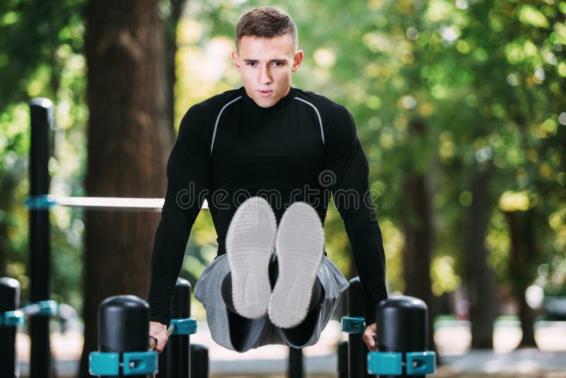 Healthy Handsome Active Man with Fit Muscular Body Doing Workout ...
