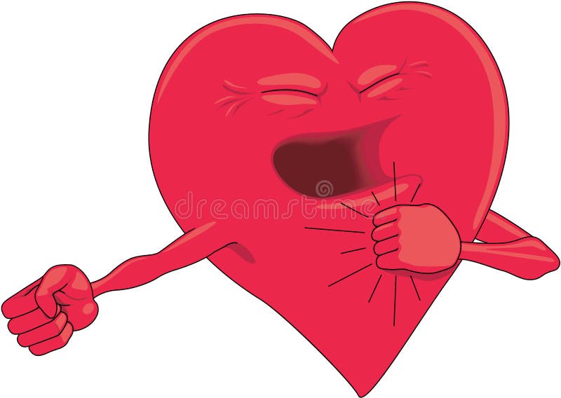 Healthy Heart Cartoon Vector Illustration Stock Vector - Illustration ...