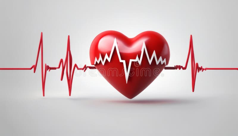 Healthy Heart, Healthy Life Stock Illustration - Illustration of life ...