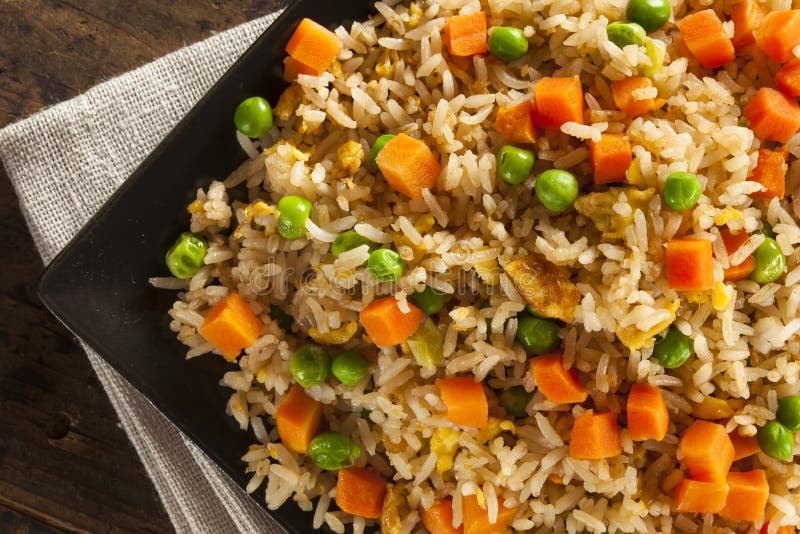 Healthy Homemade Fried Rice Stock Photo - Image of spicy, gourmet: 43276894