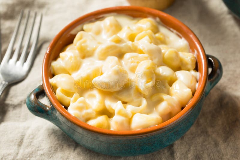 Healthy Homemade White Macaroni and Cheese Stock Image - Image of white ...