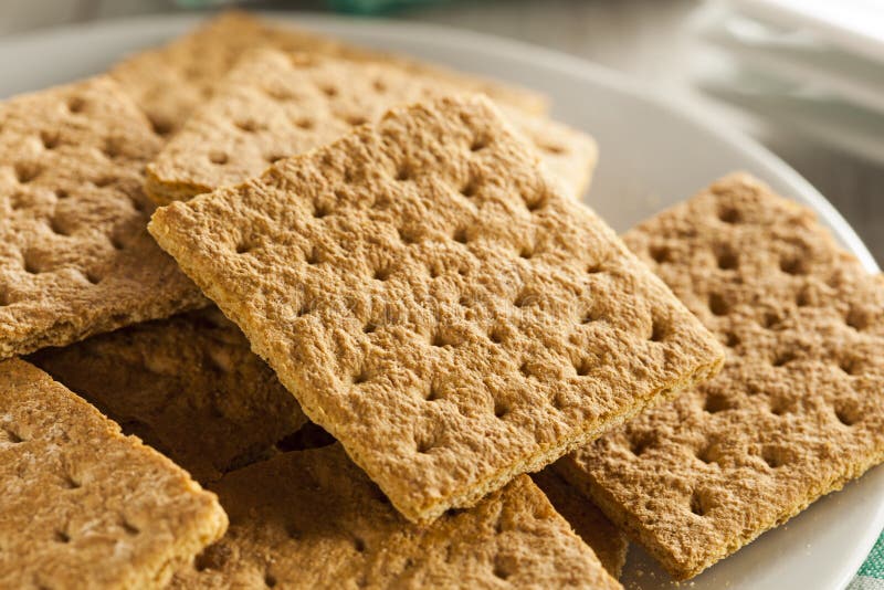 Healthy Honey Graham Crackers Stock Image - Image of dessert, white ...
