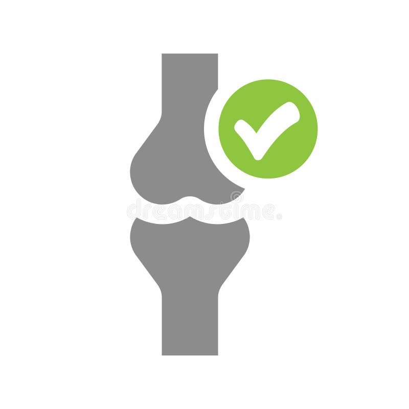 Healthy Human Joints with Checkmark Stock Vector - Illustration of ...