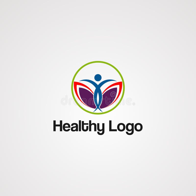 Healthy Human Logo Vector, Icon, Element, and Template Stock Vector ...