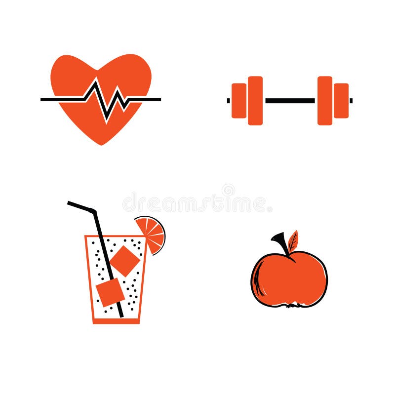 Healthy icon stock vector. Illustration of abstract, colorful - 54958351