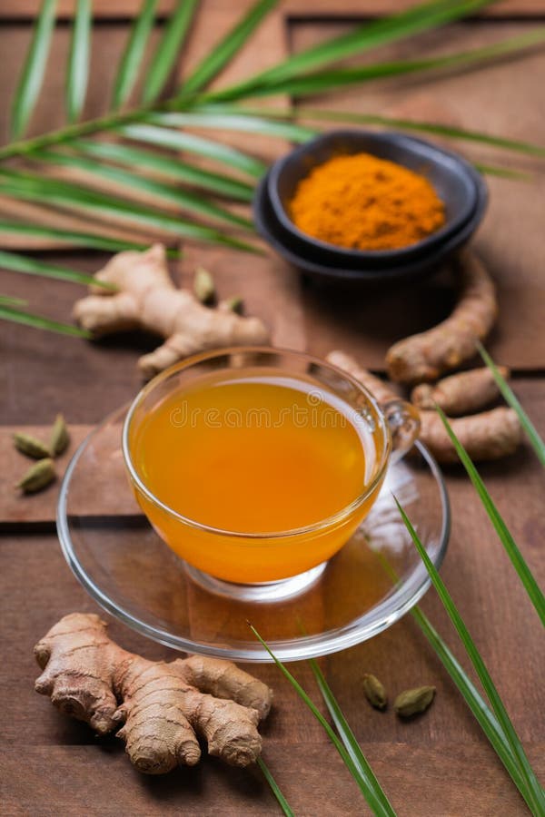 Turmeric Ginger Drink Immune Booster Anti Inflammatory Beverage Stock